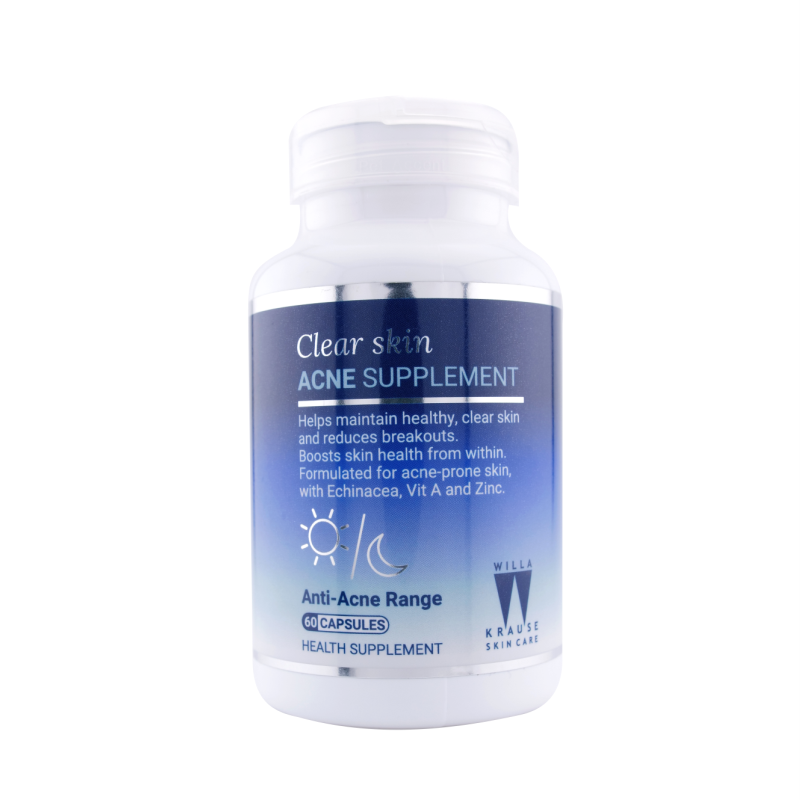 Willa Krause Anti-Acne Clear Skin Acne Supplement - Phoera Cosmetics